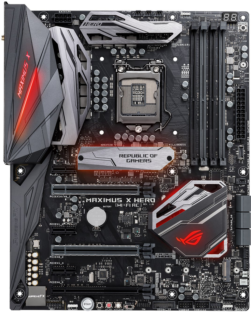 Asus ROG Maximus X Hero Wi Fi AC Motherboard Specifications On